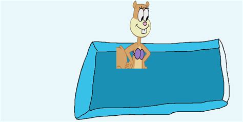 Sandy Cheeks At The Pool By Pudihan98 On Deviantart