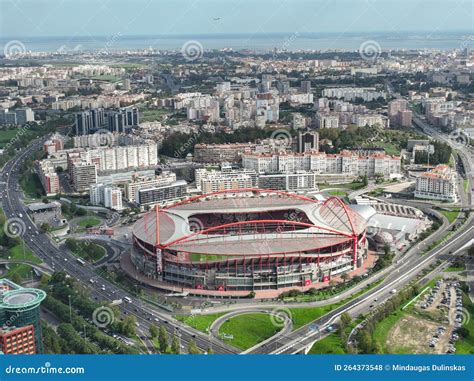 Estadio Do Sport Lisboa E Benfica Multi Purpose Stadium Located In Lisbon Portugal Drone