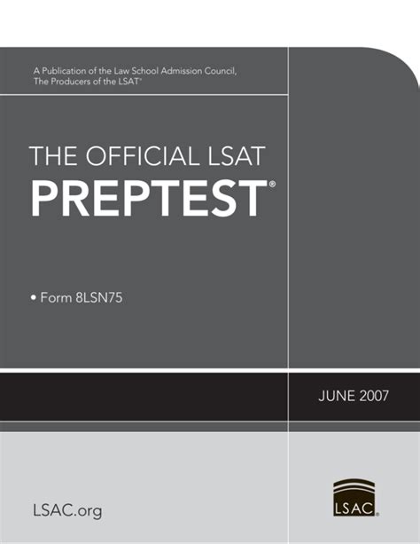 The Official Lsat Preptest