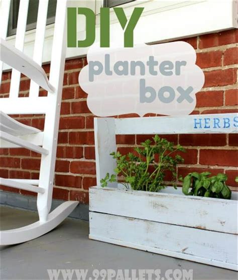 Diy Pallet Planter Box Tutorial