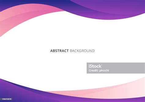 흰색 배경에 격리된 추상 비즈니스 템플릿 핑크와 퍼플 그라데이션 파 또는 곡선 모양 프레임에 대한 스톡 벡터 아트 및 기타 이미지 프레임 보라색 그라데이션 Istock