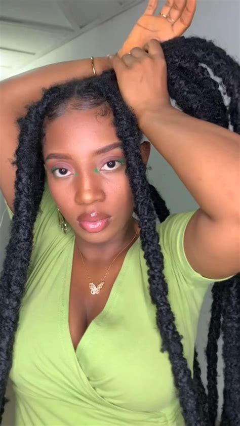 Styling My Jumbo Faux Locs 😍🔥 Faux Locs Styles Jumbo Faux Locs