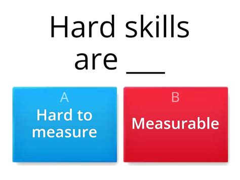 Hard Skills Vs Soft Skills Quiz