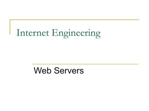 Apache Web Server Architecture