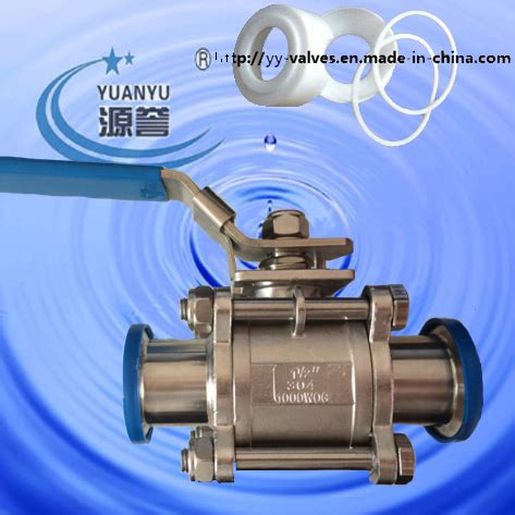 Sanitary 3pcs Ball Valve Fulled Cavity PTFE Seat Buy Sanitary Ball