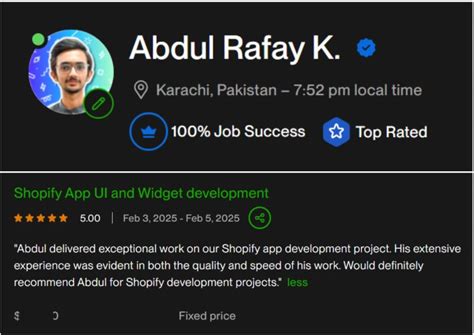 Abdul Rafay Khatri On Linkedin Upwork Shopify Fullstackdeveloper