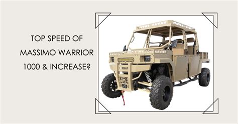 Top Speed Of Massimo Warrior 1000 And Increase
