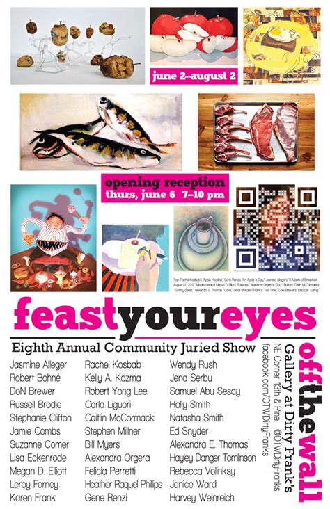 Feast Your Eyes 8th Annual Community Art Show Off The Wall Gallery At