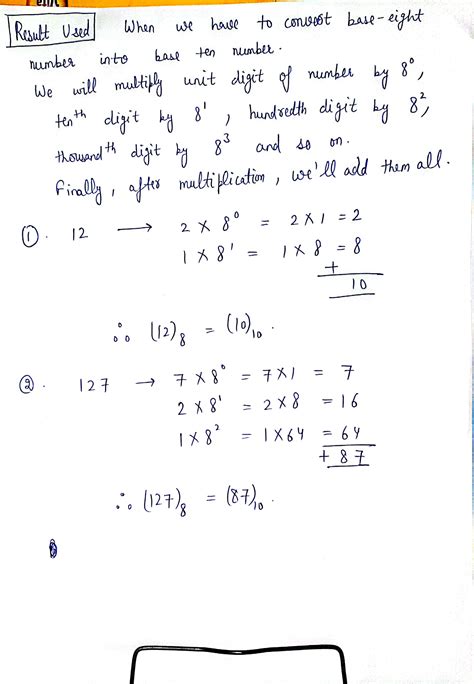 Solved The Octal Numeral System Is A Base Eight Positional System