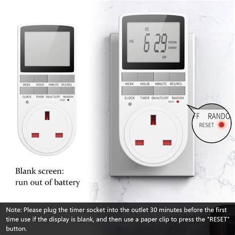 Timer Plug Socket Expower Digital Electrical Timer Plug Socket 24 Hours7 Day Weekly