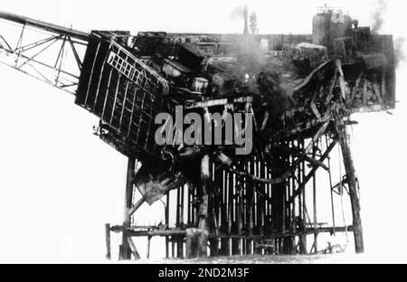 The Wreckage Of The Piper Alpha Oil Production Platform That Exploded