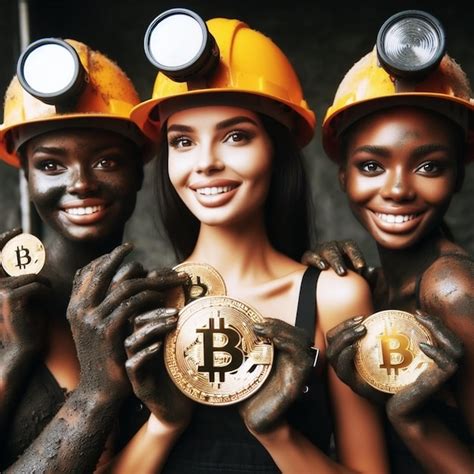 Premium Photo Sexy Bitcoin Mining Mine Coal Girl