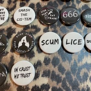 Punk Pins Pinback Punk Buttons Anarchy Anti Racist ACAB Protest