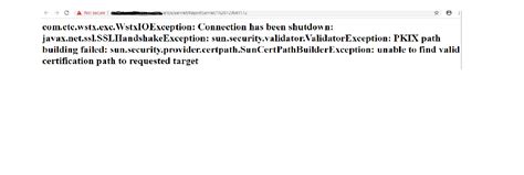 Remedy Smart Reporting Getting Certificate Error When Crosslaunch To