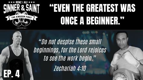 Sinner And Saint With Renz And Ali Even The Greatest Was Once A Beginner Ep 4