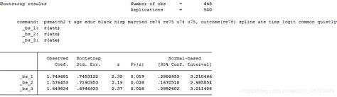 Stata 倾向得分匹配操作stata 得分倾向匹配outcome Does Not Vary Csdn博客