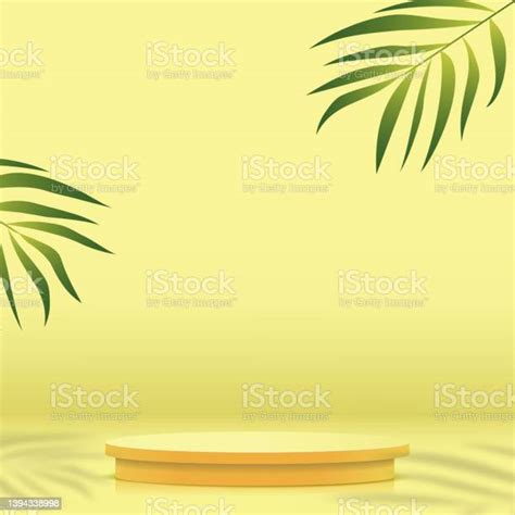 노란색 기하학적 인 3d 연단이있는 추상적 인 배경 벡터 0명에 대한 스톡 벡터 아트 및 기타 이미지 0명 3차원 형태 가정의 방 Istock