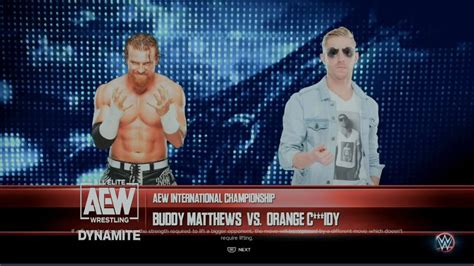 Aew Dynamite Orange Cassidy Vs Buddy Matthews For The Aew International