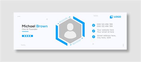 Corporate Business Professional Modern Email Signature Template Or