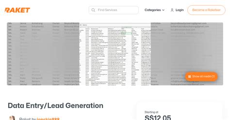 Data Entrylead Generation By Jenskie888 Raketph