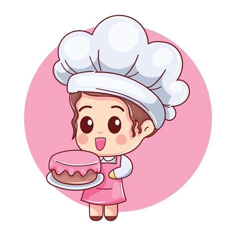 Chef De Repostería De Dibujos Animados