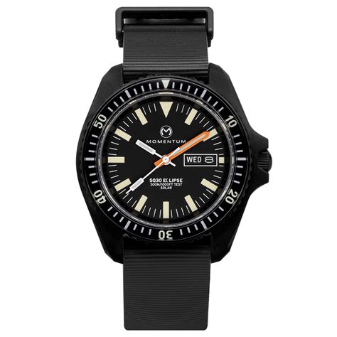 momentum sq30 eclipse solar black steel halifax watch company