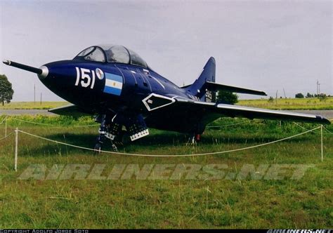 Grumman F9f 8t Cougar Argentina Navy Aviation Photo 1634374