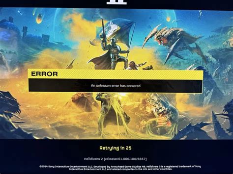 How To Fix An Unknown Error Has Occurred In Helldivers 2