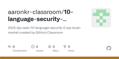 Github Aaronkr Classroom10 Language Security Jekkilekki 2024 Dju Web 10 Language Security 0