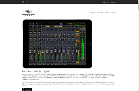 Auria Professional Daw App For Ipad Suggests