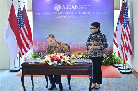 Pertemuan Bilateral Indonesia Amerika Serikat ANTARA Foto