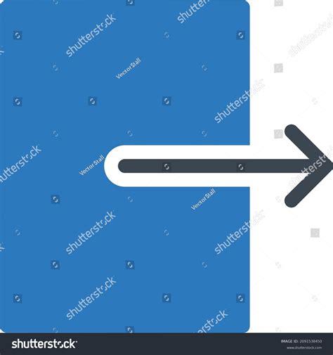 Exit Vector Illustration Isolated On Transparent Stock Vector Royalty Free