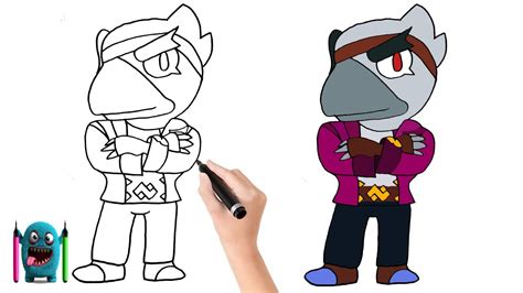 Remodel Crow Çizimi How To Draw Brawl Stars Youtube