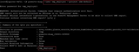 Capturing Diagnostic Data Using Powervc Diag