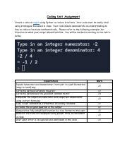 Coding Unit Assignment W MM Example Output Pdf Coding Unit Assignment Create A Code On