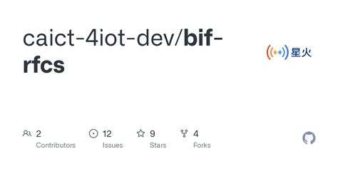 GitHub Caict Iot Dev Bif Rfcs