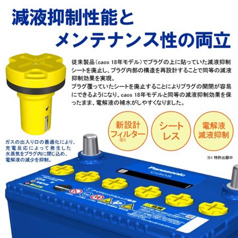 カオス バッテリー N S115a4 パナソニック アイドリングストップ車用 正規品 全国送料無料 代引き手数料無料の通販はau Pay