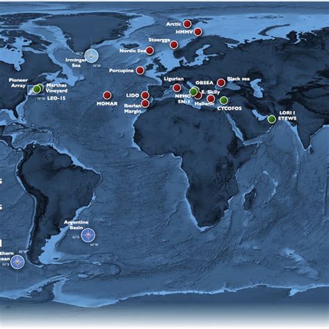 Global Distribution Of Hydrothermal Vents Based On The Interridge Vent Download Scientific