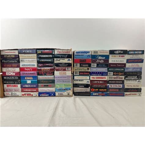 Assorted Vhs Movies Sunrise Estate Services Ltd