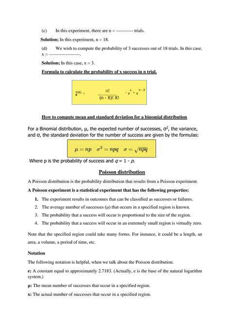 SOLUTION Binomial Poisson Normal And Standard Normal Distribution