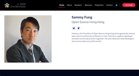 Participation Devrelasia 2020 Open Source Hong Kong