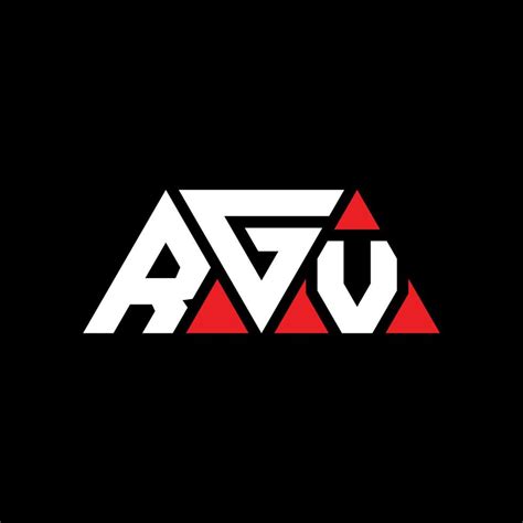 Rgv Triangle Letter Logo Design With Triangle Shape Rgv Triangle Logo