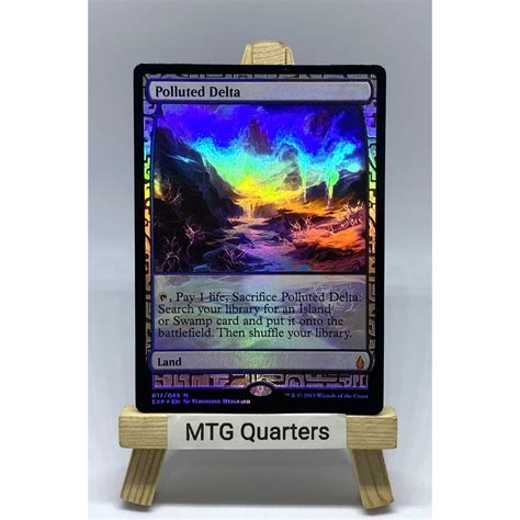 Mtg Proxy Card Polluted Delta Foil Zendikar Expeditions Exp