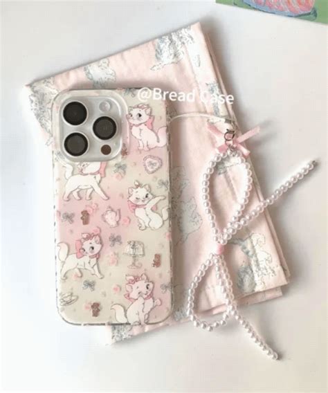 해외 고양이 캐릭터 리본 진주 러블리 아이폰 12 13 14 15 16 프로 프로맥스 키링 하드 젤 케이스 에이블리