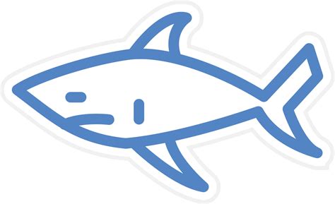 tiburón vector icono estilo Vector en Vecteezy