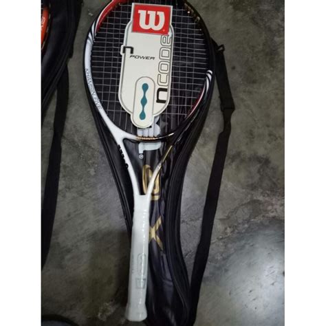 Wilson Ncode Tennis Racket Free Bag Shopee Malaysia