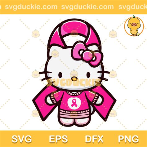 Hello Kitty Breast Cancer Awareness Svg Hello Kitty Pink