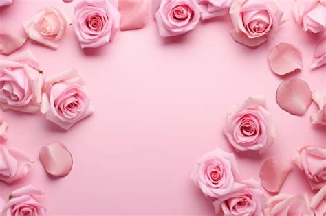 Premium Photo Romantic Sensations Captivating Pink Roses In A