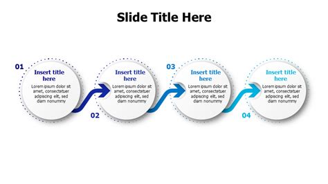 4 Consecutive Steps Arrows Inforgraphics And Slides
