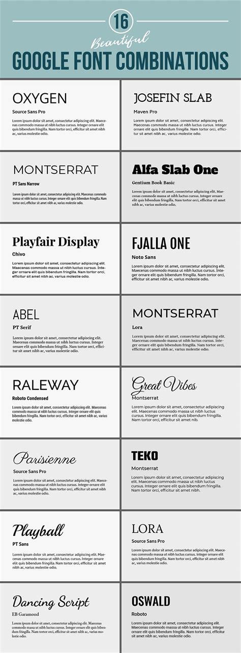 Beautiful Google Font Combinations For A Stunning Business Website